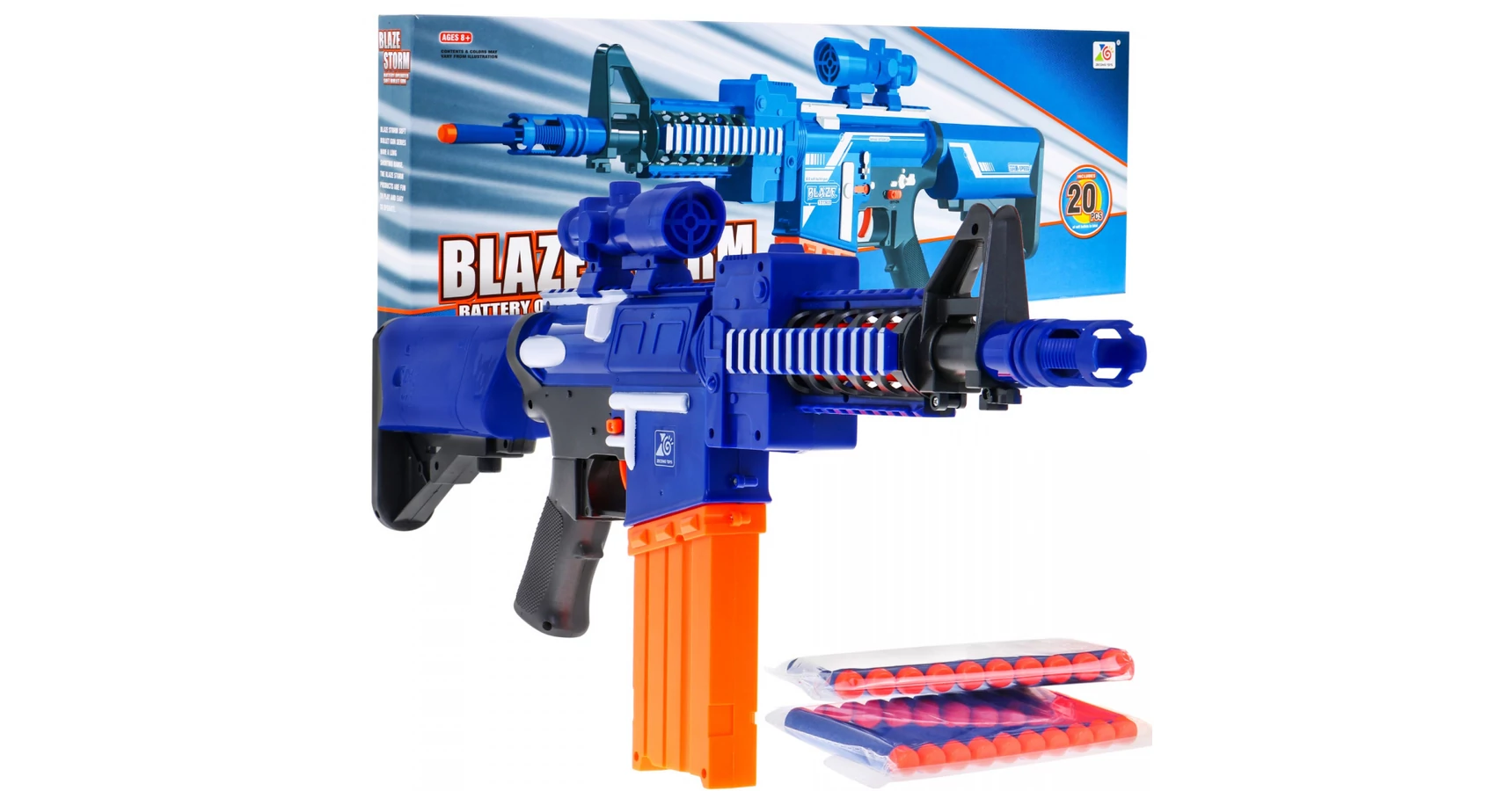 Galaxis - Elektromos Kisautók Blaze Storm Automata puska + 20 lövedék ...